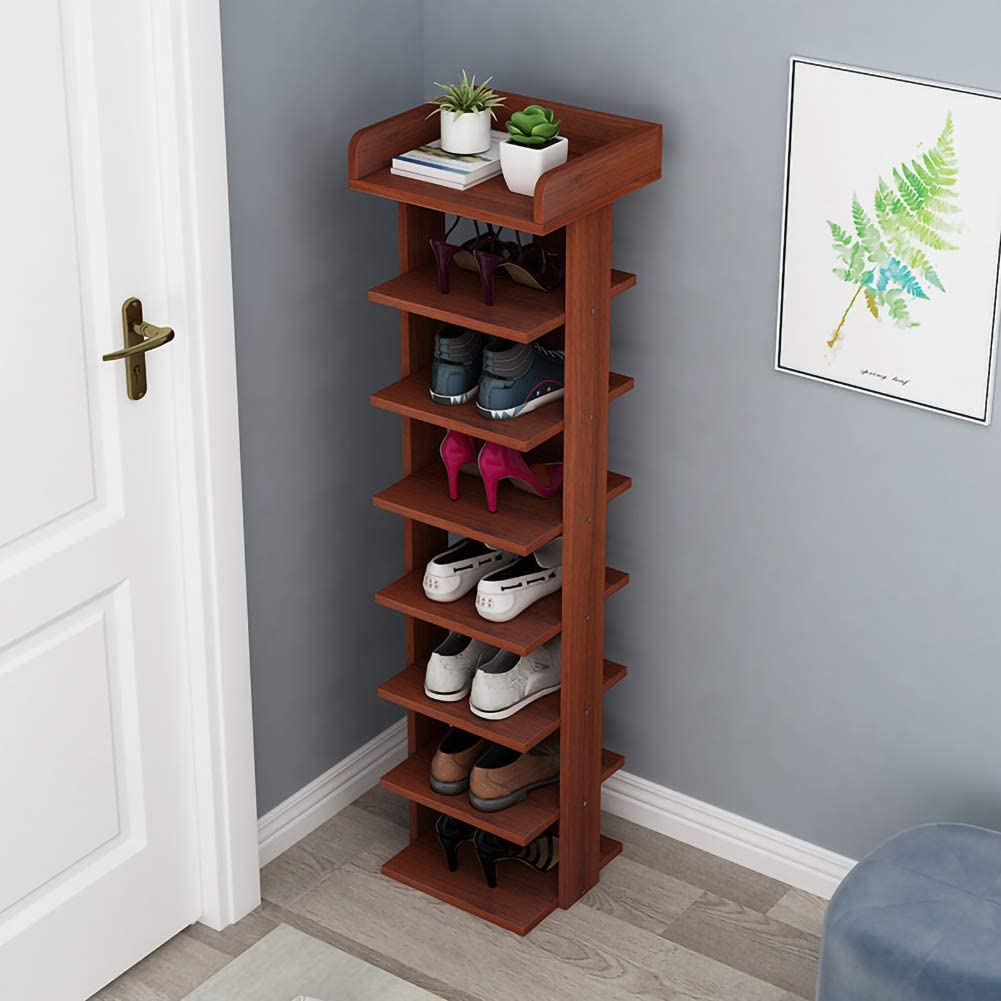 Modern Shoe Rack Organizer, Space Saving Shoes Storage, Wooden Shoes R ...